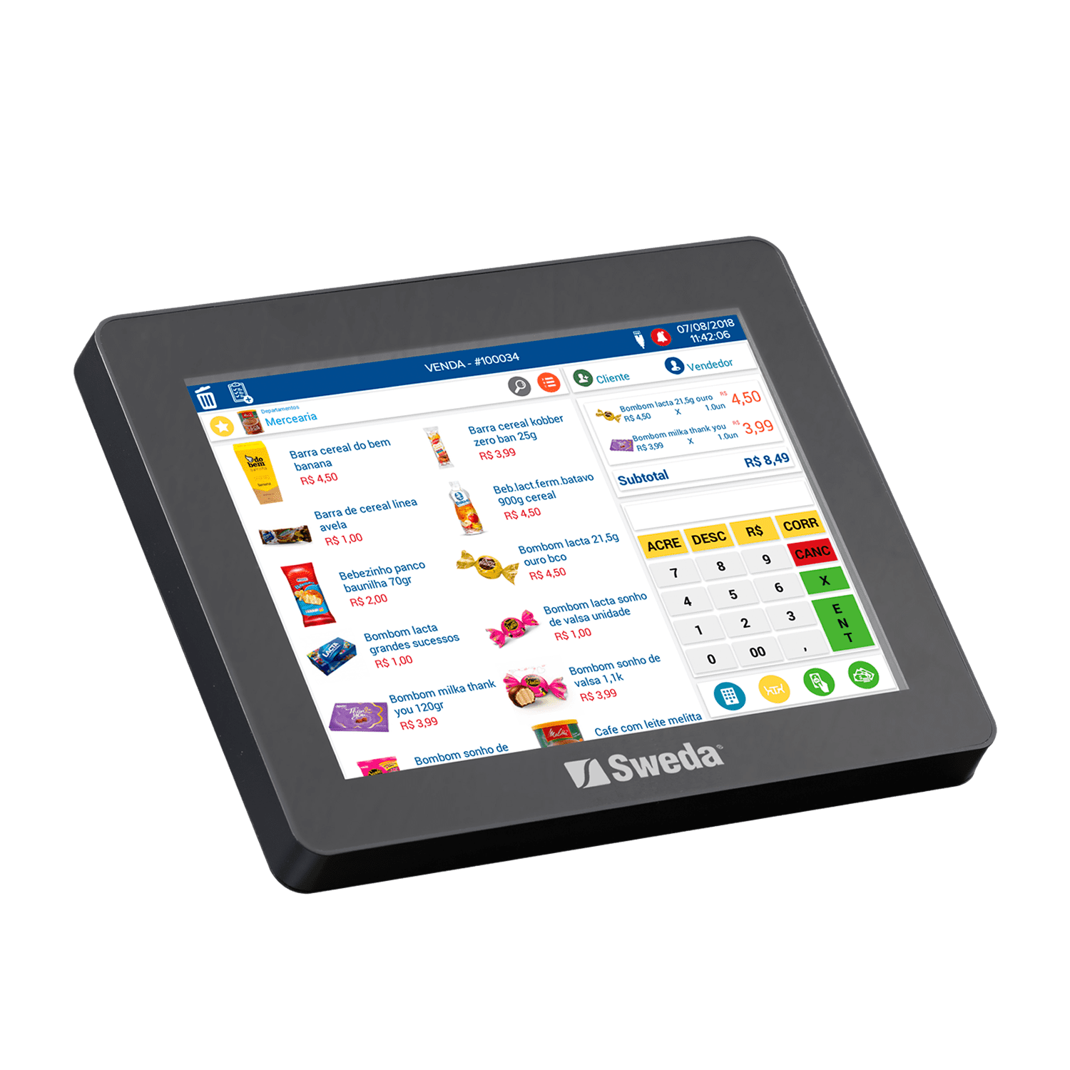 Monitor TouchScreen Sweda SMT‑200 para Supermercados no RJ